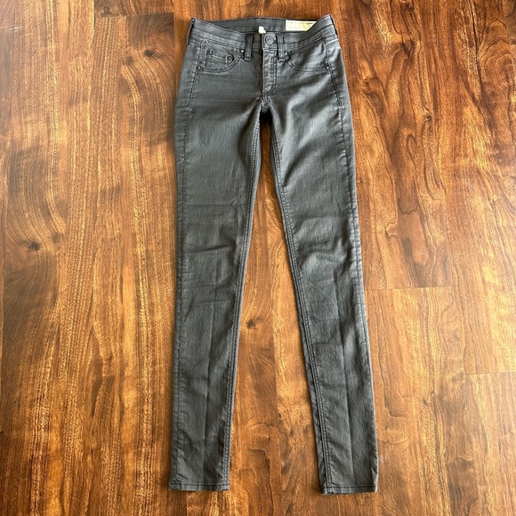 rag & bone | Jeans | Rag Bone Shoreditch Black Sheen Legging | Poshmark